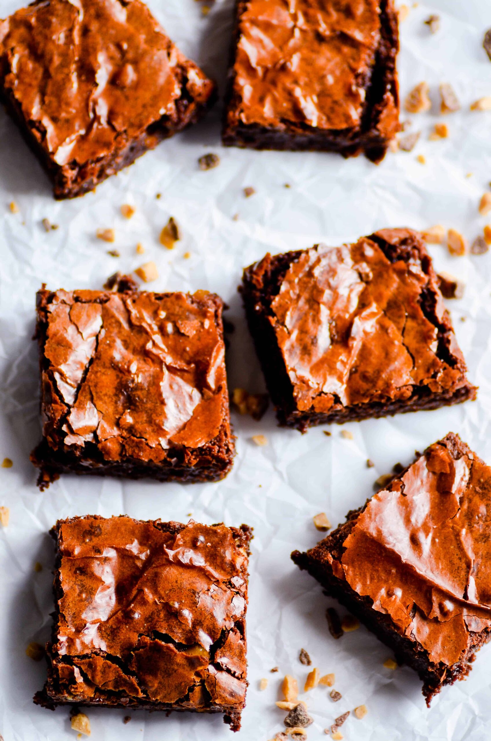 Milk Chocolate Toffee Brownies - Something Swanky