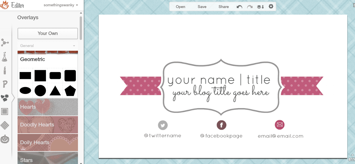 Design Your Own Business Cards Using Picmonkey And Vista Print Something Swanky