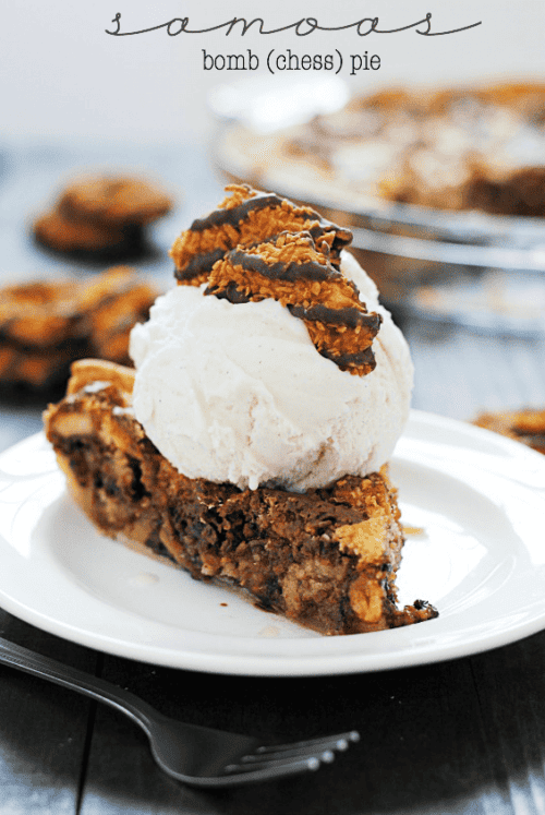 Samoas Bomb (Chess) Pie Recipe - Something Swanky