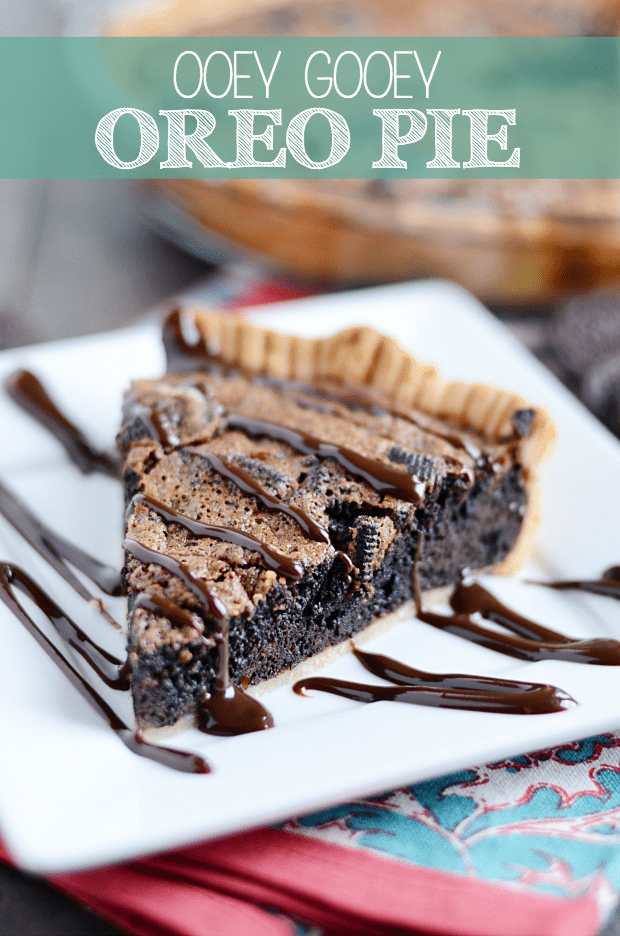 Ooey Gooey Oreo Pie Recipe - Something Swanky