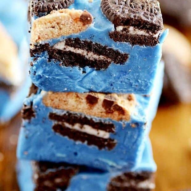 Cookie Monster Fudge Recipe - Something Swanky