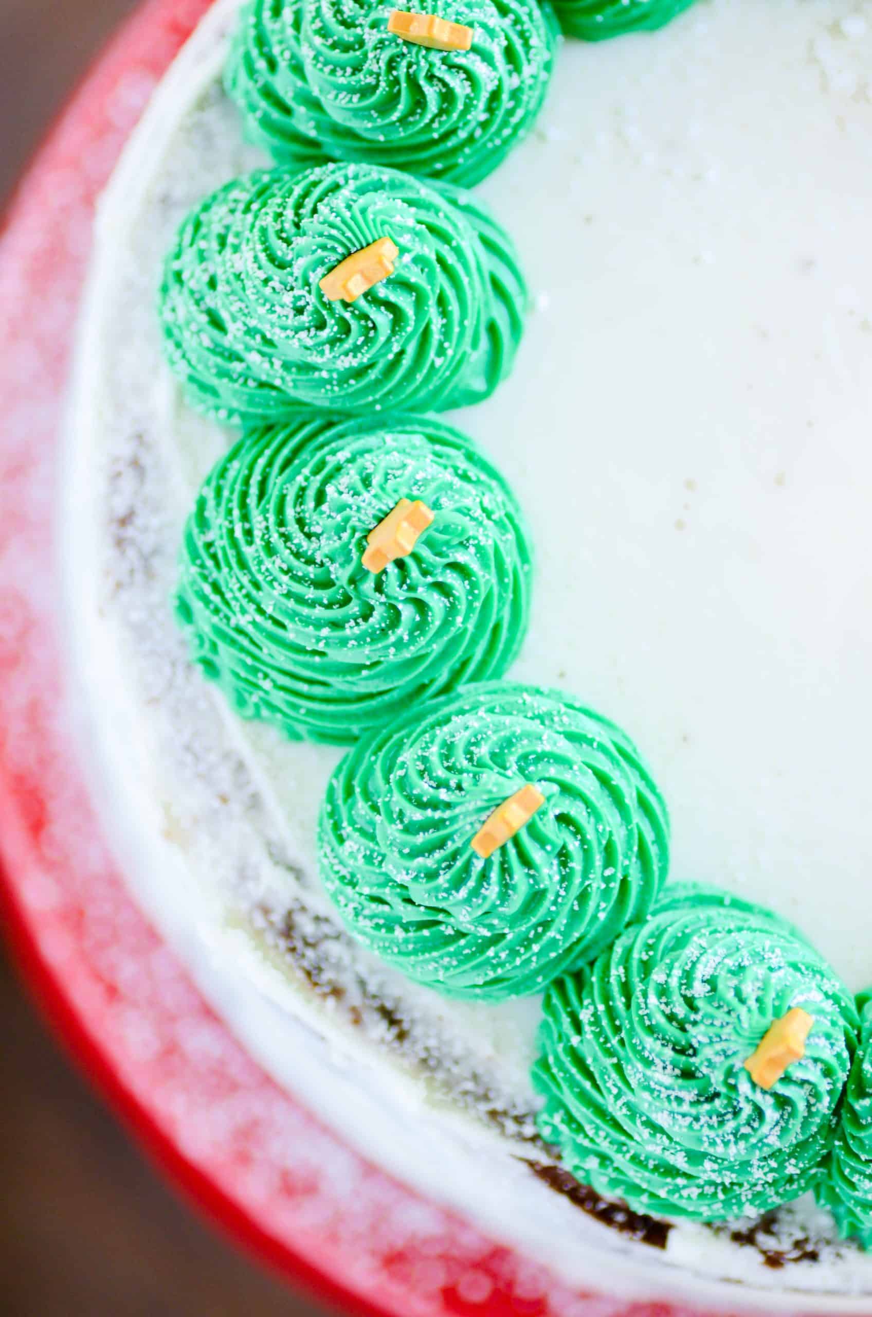 Chocolate Peppermint Christmas Tree Cake Recipe - Something Swanky