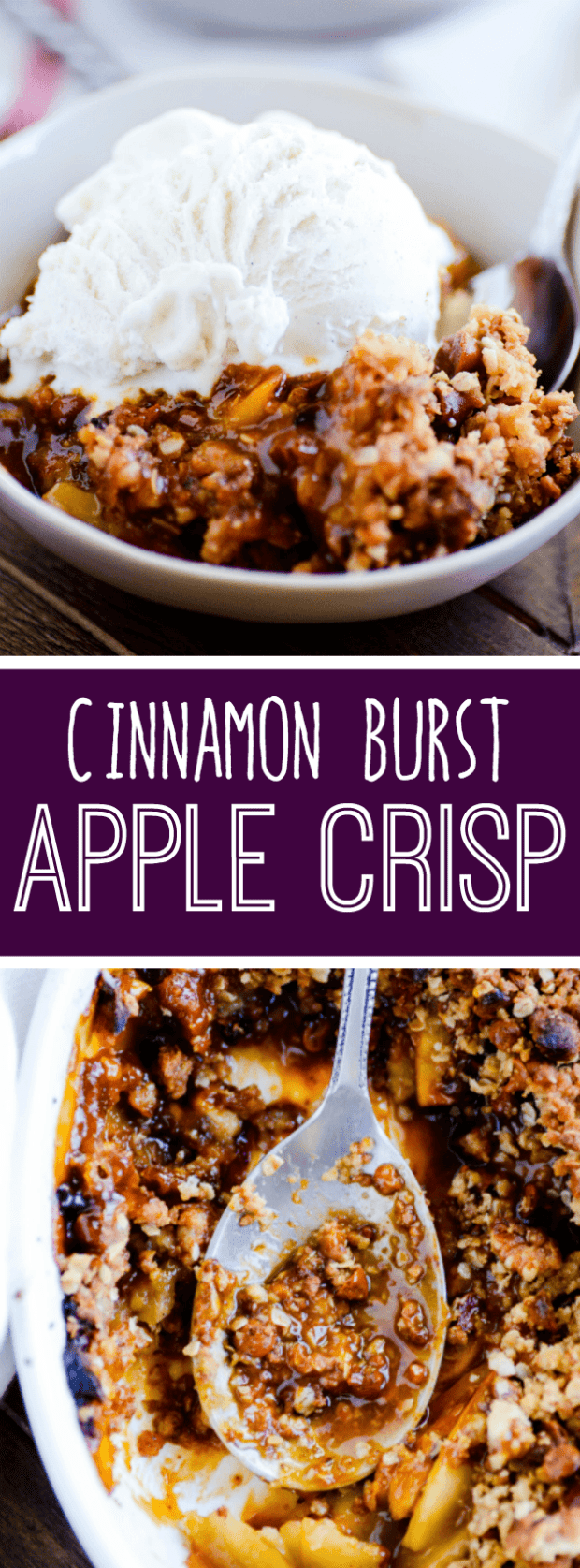 Cinnamon Burst Apple Crisp Recipe - Something Swanky