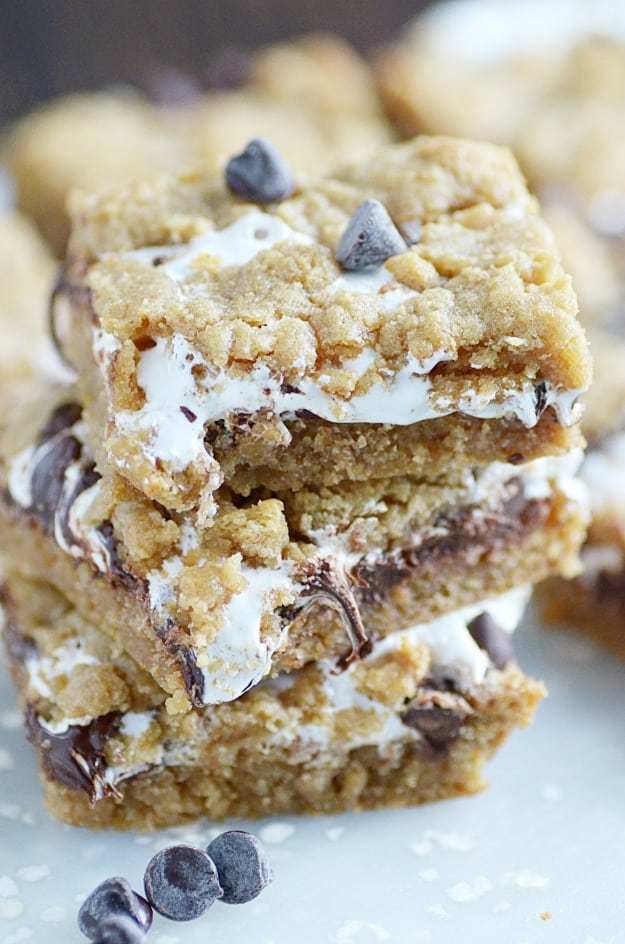 Lazy Day Cookie Cake Bars Recipe - Something Swanky Desserts