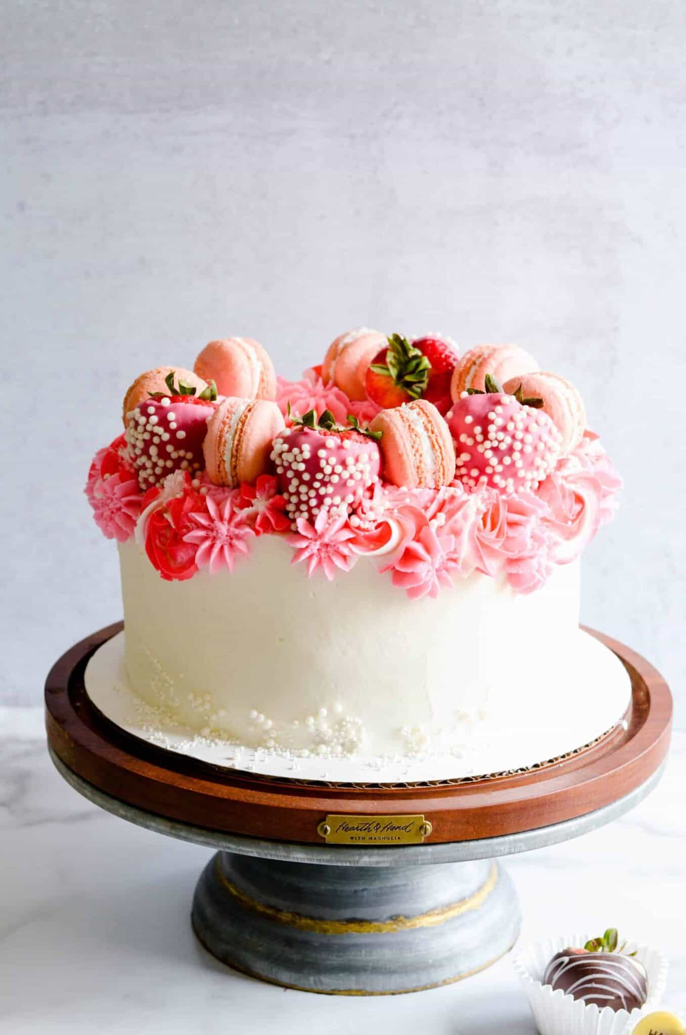 Vanilla Rose Cake Recipe - Something Swanky Dessert Recipes