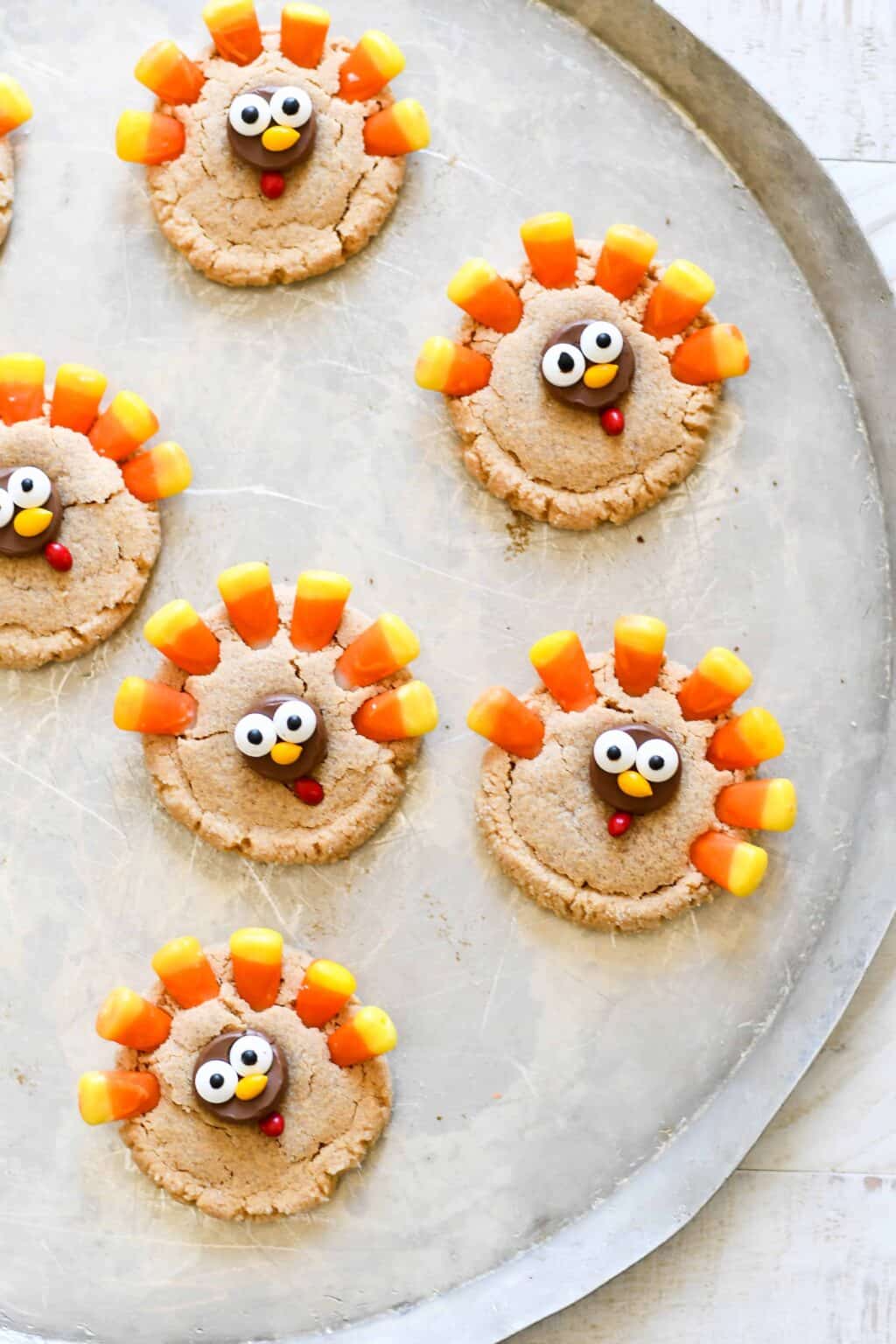 Cute Turkey Cookies for Thanksgiving Recipe - Something Swanky