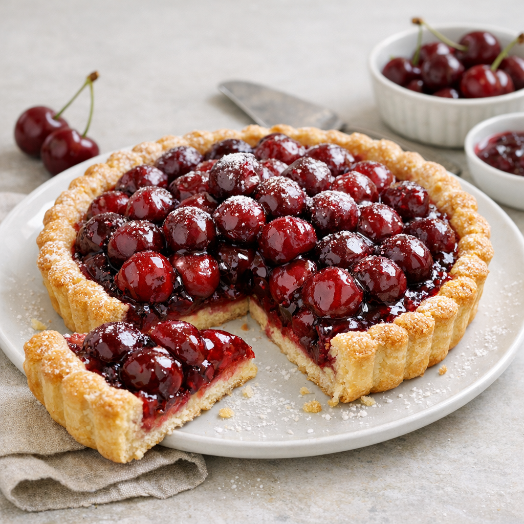 Cherry Tart Recipe: Easy Sour Cherry Tarts With Martha - Something Swanky